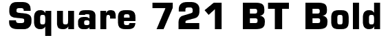 Square 721 BT: Download Free Font | MaisFontes