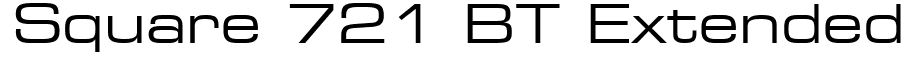 Square 721 BT Bold Extended: Download Free Font | MaisFontes