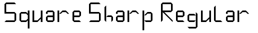 Square Sharp Regular: Free Font Download | MaisFontes