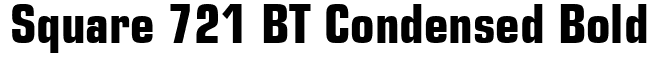 Square 721 BT: Download Free Font | MaisFontes
