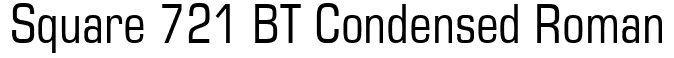 Square 721 BT: Download Free Font | MaisFontes
