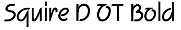Squire D OT Bold Font: Free Download | MaisFontes