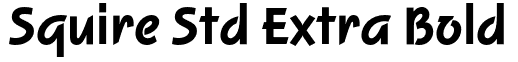 Squire Std Extra Bold Font: Free Download | MaisFontes