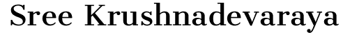 Sree Krushnadevaraya: Free Font Download | MaisFontes