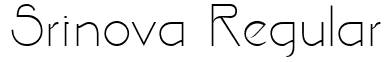 Srinova Regular: Baixar Fonte Grátis | MaisFontes