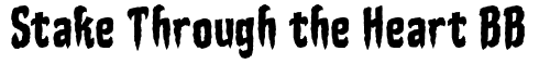 Stake Through the Heart BB: Free Font Download | MaisFontes