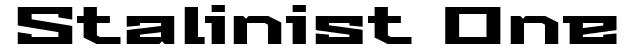 Stalinist One: Free Font Download | MaisFontes