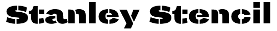 Stanley Stencil: Free Font Download | MaisFontes