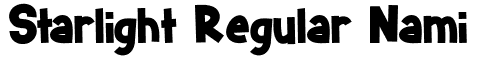 Starlight Regular Nami Font: Free Download | MaisFontes