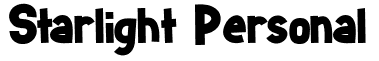 Starlight Personal Font: Free Download | MaisFontes