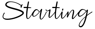 Starting Font: Free Download | MaisFontes