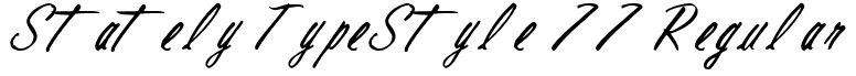 Stately TypeStyle 77 Regular: Free Font Download | MaisFontes
