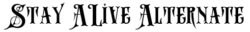 Stay ALive Alternate: Free Font Download | MaisFontes