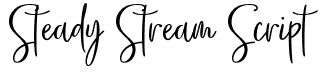 Steady Stream Script: Free Font Download | MaisFontes
