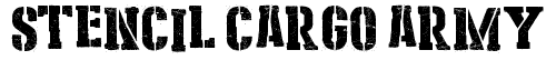Stencil Cargo Army Font: Free Download | MaisFontes