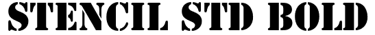Stencil Std Bold Font: Free Download | MaisFontes