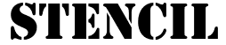 Stencil Std Bold Font: Free Download | MaisFontes