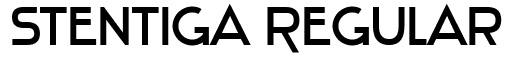 Stentiga Regular: Free Font Download | MaisFontes