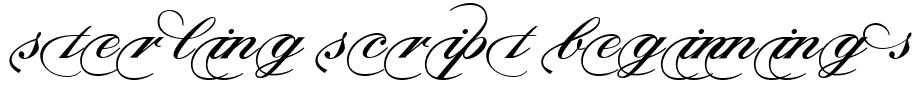 Sterling Script Beginnings: Free Font Download | MaisFontes