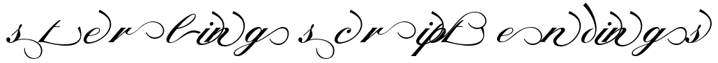 Sterling Script Endings: Free Font Download | MaisFontes