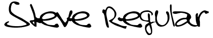 Steve Regular: Free Font Download | MaisFontes