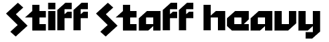 Stiff Staff Heavy: Descargar Fuente Gratis | MaisFontes