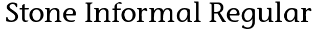Stone Informal Regular: Free Font Download | MaisFontes