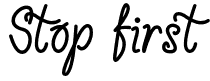 Stop first: Free Font Download | MaisFontes