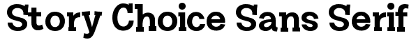 Story Choice Sans Serif: Free Font Download | MaisFontes