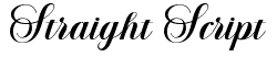 Straight Script Font: Free Download | MaisFontes