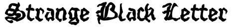 Strange Black Letter: Free Font Download | MaisFontes