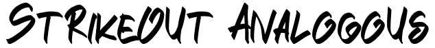 StrikeOut Analogous: Free Font Download | MaisFontes