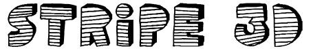 Stripe 3D: Free Font Download | MaisFontes