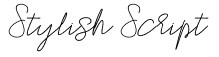 Stylish Script: Free Font Download | MaisFontes