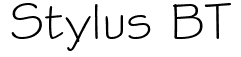 Stylus BT: Free Font Download | MaisFontes