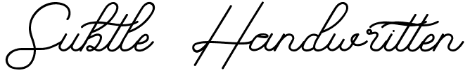 Subtle Handwritten Font: Free Download | MaisFontes