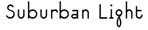 Suburban Light Font: Free Download | MaisFontes