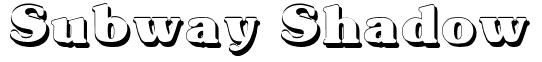 Subway Shadow Font: Free Download | MaisFontes