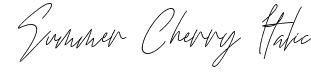 Summer Cherry Italic Font: Free Download | MaisFontes