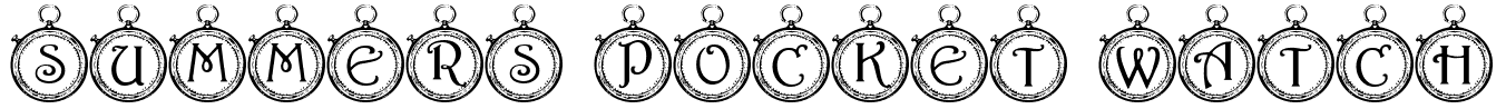 SUMMERS POCKET WATCH Font: Free Download | MaisFontes