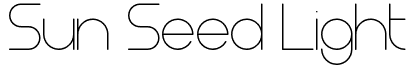 Sun Seed Light: Free Font Download | MaisFontes