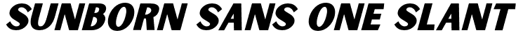 Sunborn Sans One: Free Font Download | MaisFontes