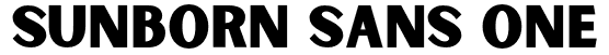 Sunborn Sans One: Free Font Download | MaisFontes
