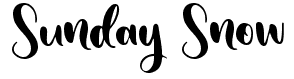 Sunday Snow Font: Free Download | MaisFontes