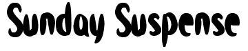 Sunday Suspense Font: Free Download | MaisFontes
