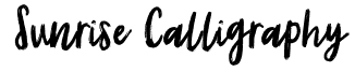 Sunrise Calligraphy: Free Font Download | MaisFontes