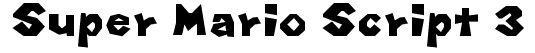 Super Mario Script 3: Free Font Download | MaisFontes