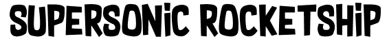 Supersonic Rocketship: Free Font Download | MaisFontes