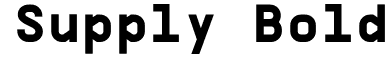 Supply Bold: Download Free Font | MaisFontes