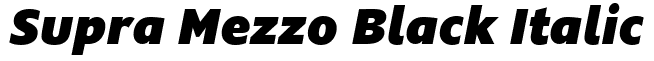 Supra Mezzo Black Italic Font: Free Download | MaisFontes